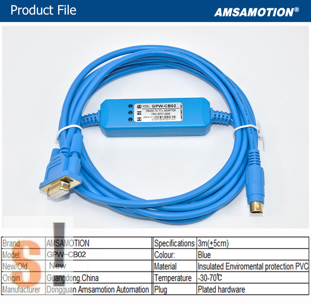 GPW-CB02 # PRO-FACE programozó kábel/RS232/GP/PROFACE/HMI/le